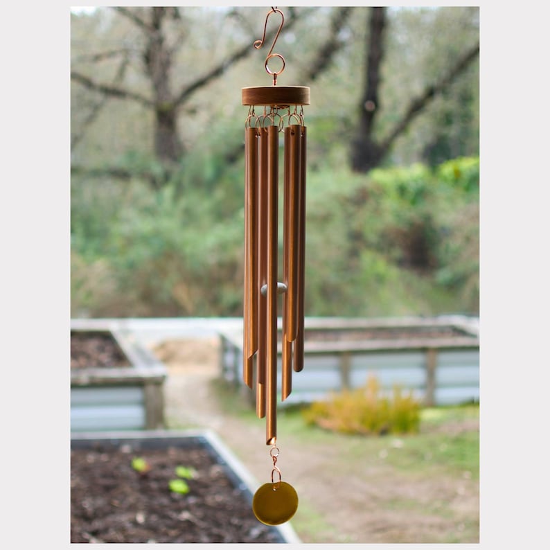 Outdoor Wind Chime - Glass Windsail - Relaxing Sound - (7 Chimes - Most ...