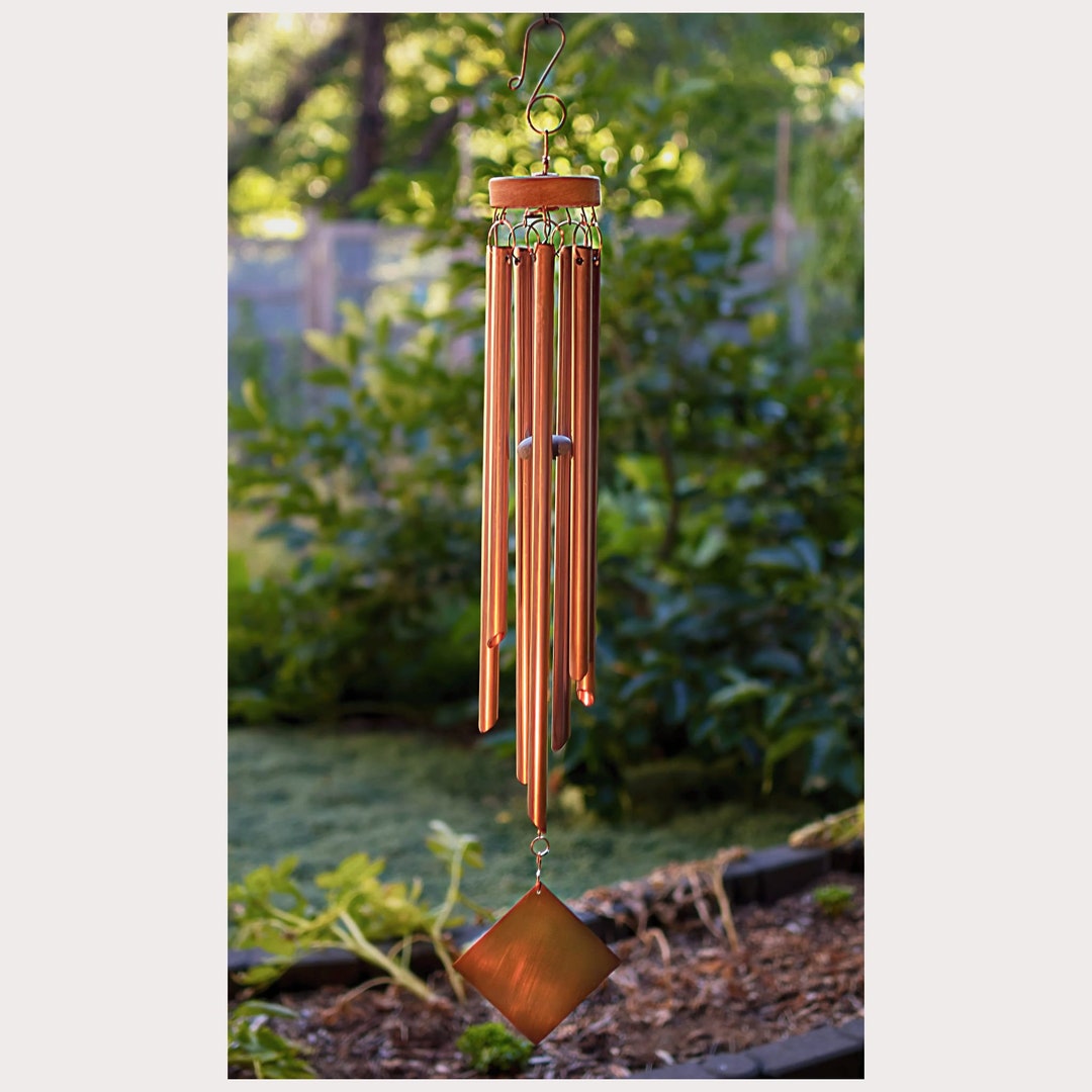 Memorial Wind Chime 7 Copper Chimes Handmade Outdoor Large - Etsy