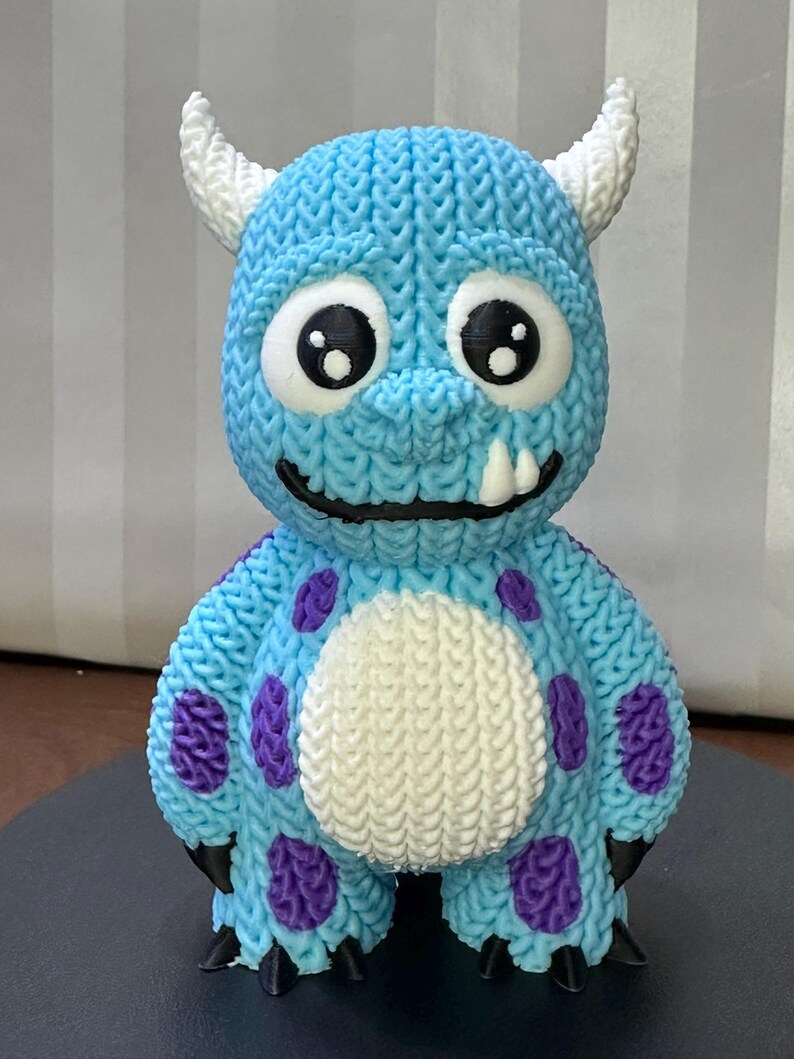 3D Printed Knit Mike & Sulley From Monsters, Inc. Mischief in Stitches ...