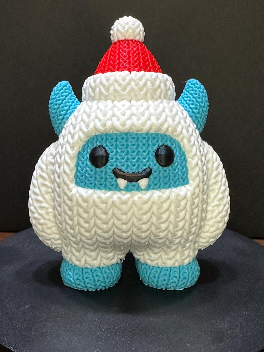 3D Printed Knit Christmas Yeti – Handmade Holiday Decor, Cute Yeti ...
