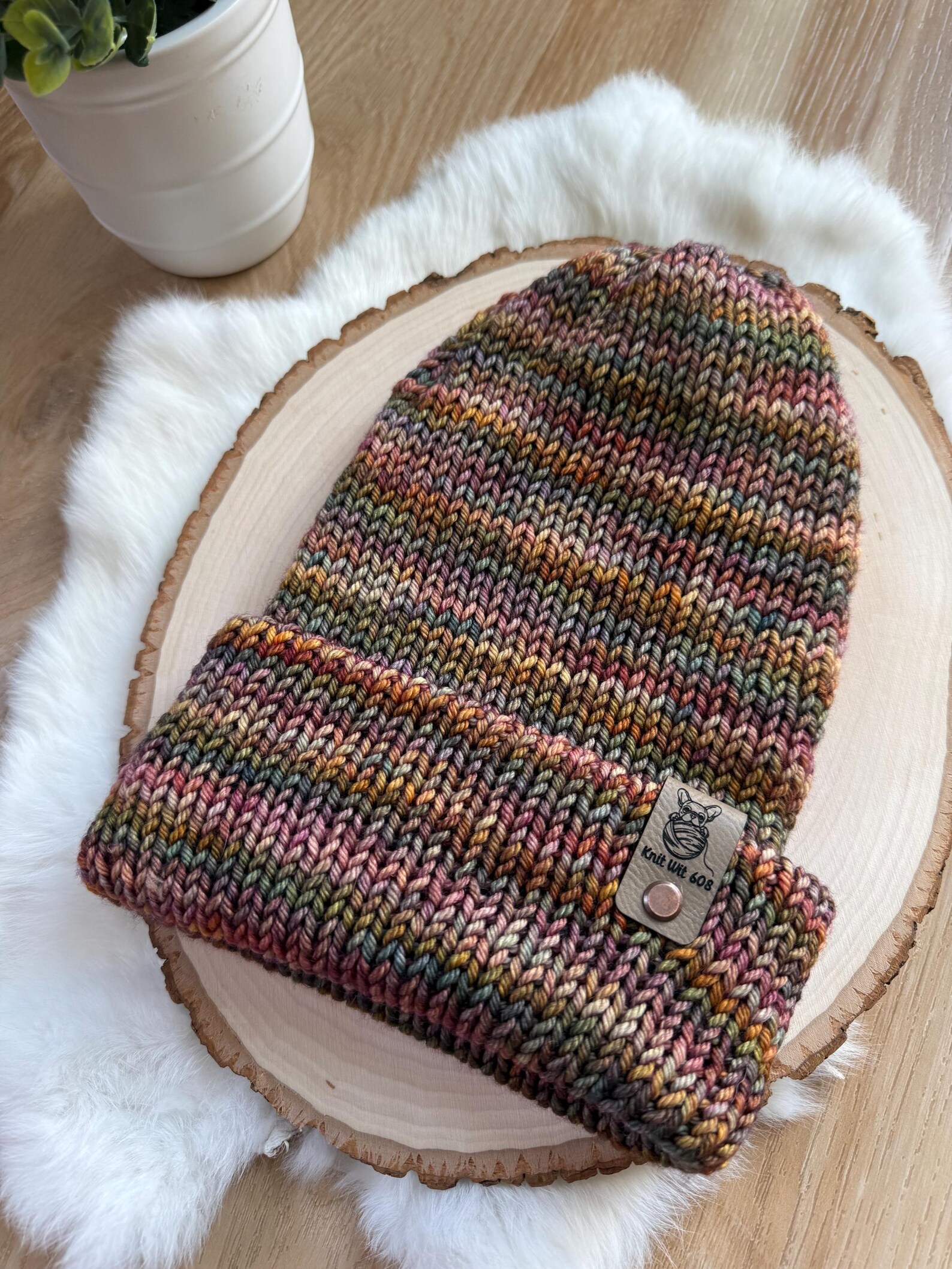 Merino Wool Beanie Hat, Winter Hat Malabrigo Wool (piedras) Mens Winter ...