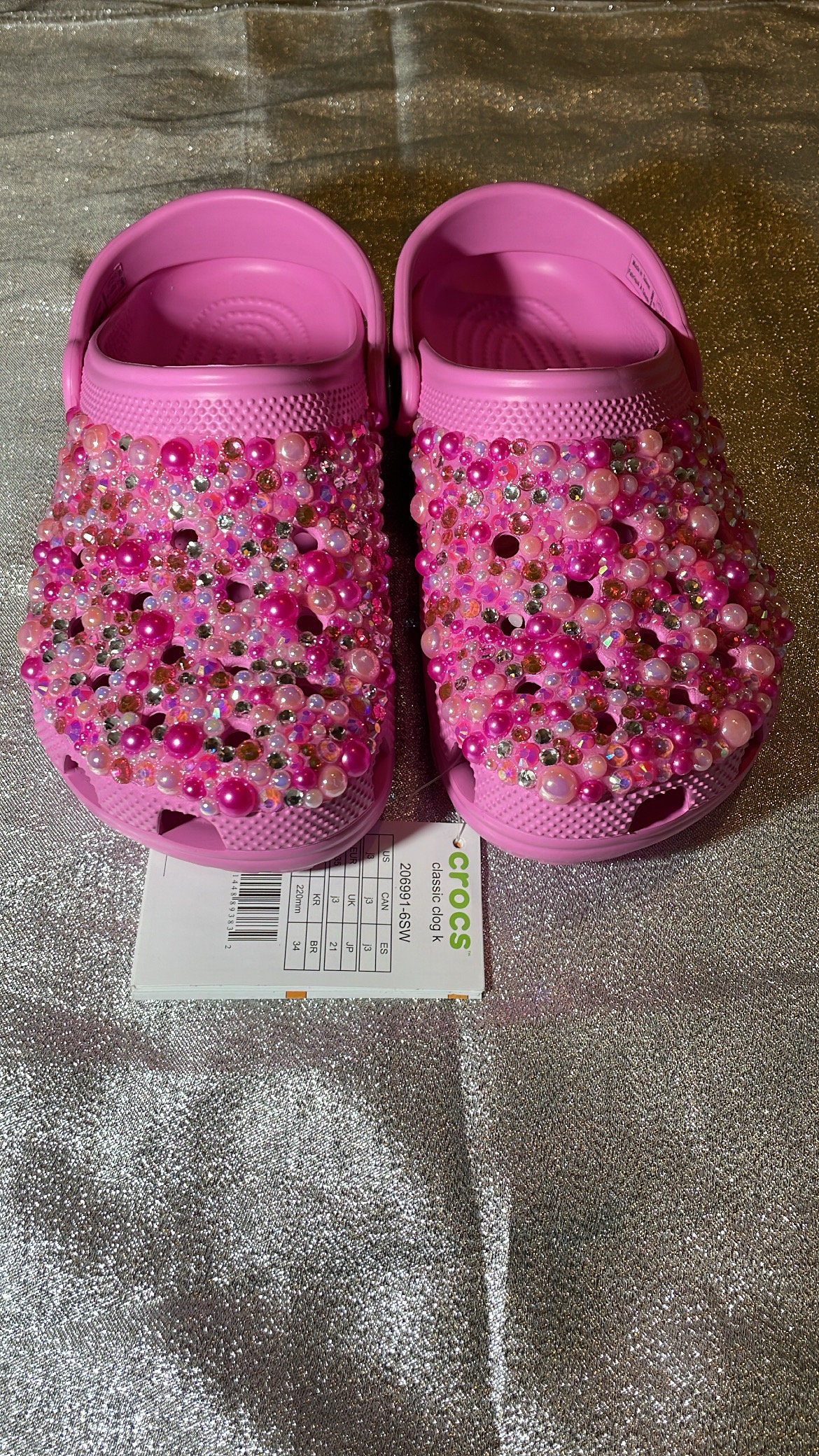 Bling Crocs pink - Etsy Canada