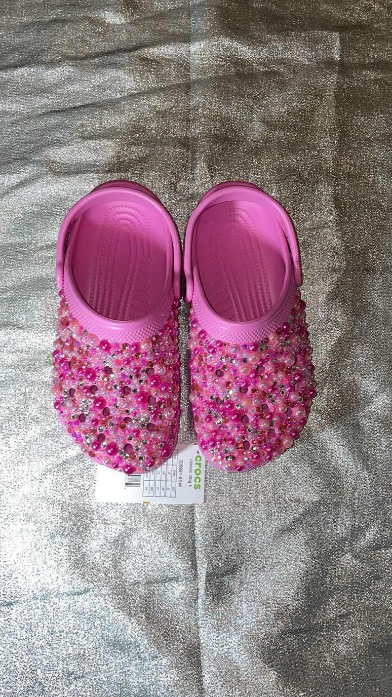 Bling Crocs pink - Etsy
