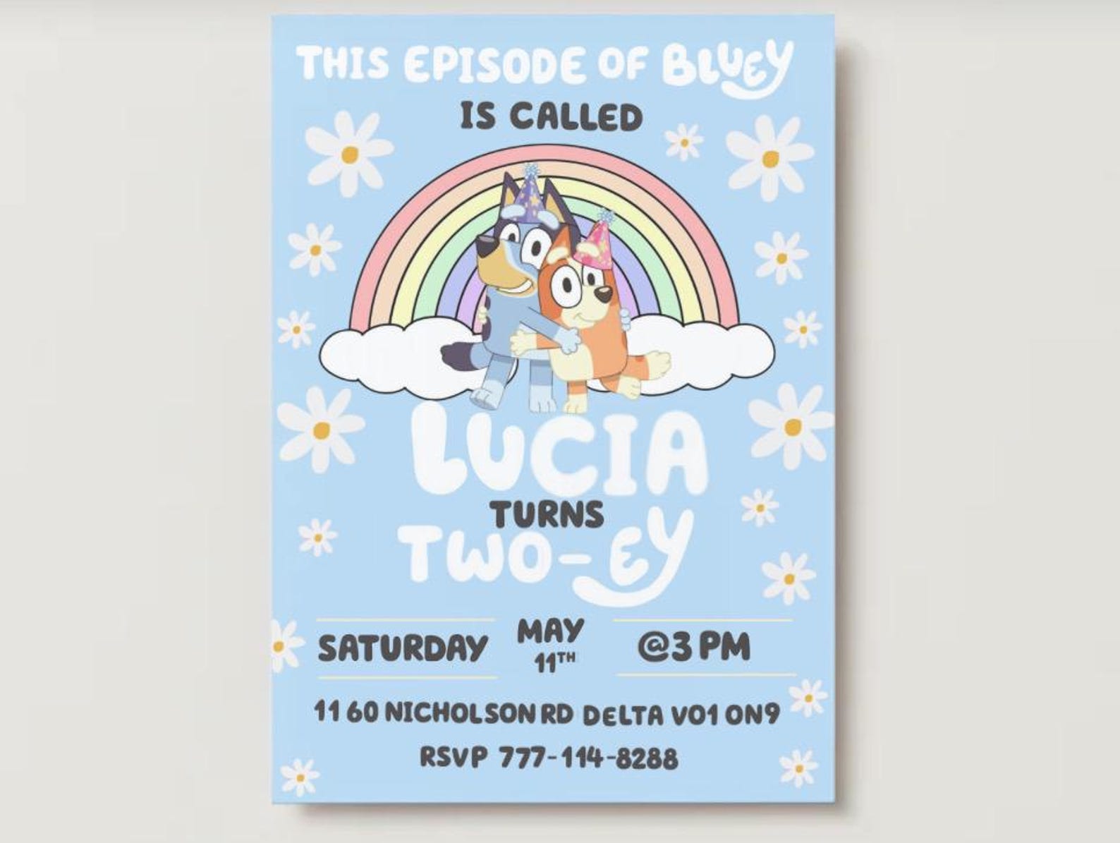 Bluey Digital Invitations - Etsy