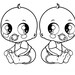 Cute Baby Coloring Pages - Prek-1st Grade-simple Easy Coloring Pages ...
