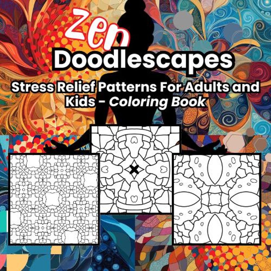 Zen Doodlescapes, Zen Doodles, Oodles of Doodles, Doodles for Stress ...