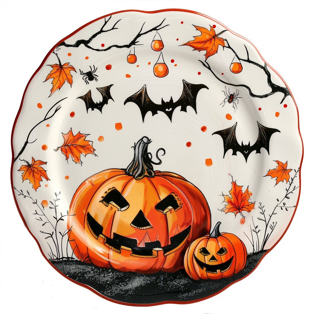 Halloween Clip Art Set – Witches, Pumpkins, and Haunted House (300 Dpi ...
