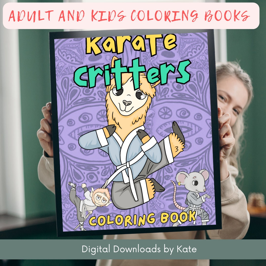 Karate Critters Coloring Book for Kids, Martial Arts, Martial Arts ...