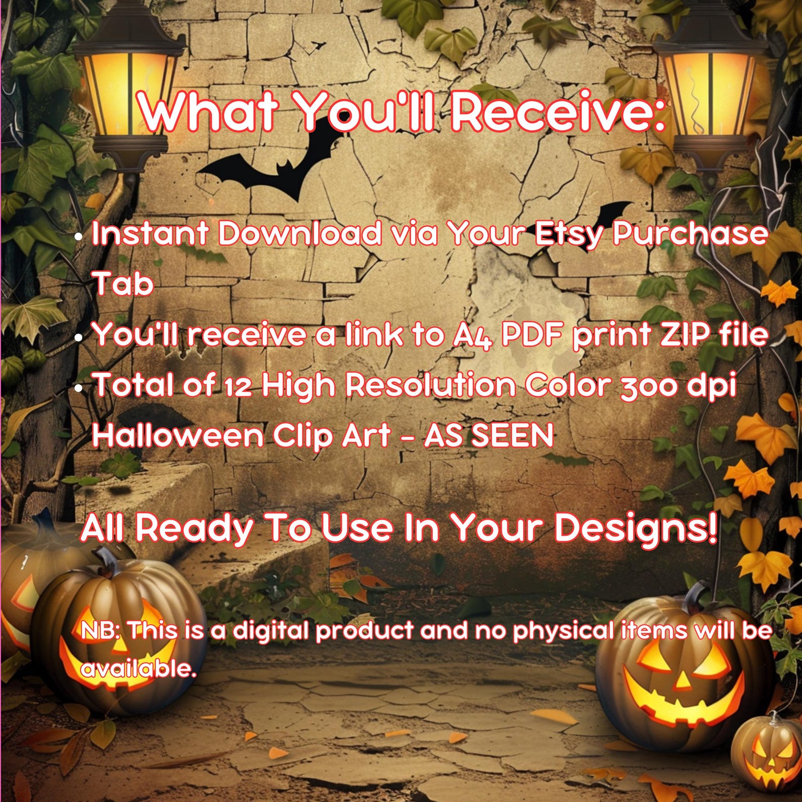 Halloween Clip Art Set – Witches, Pumpkins, DIY (300 Dpi) - Etsy