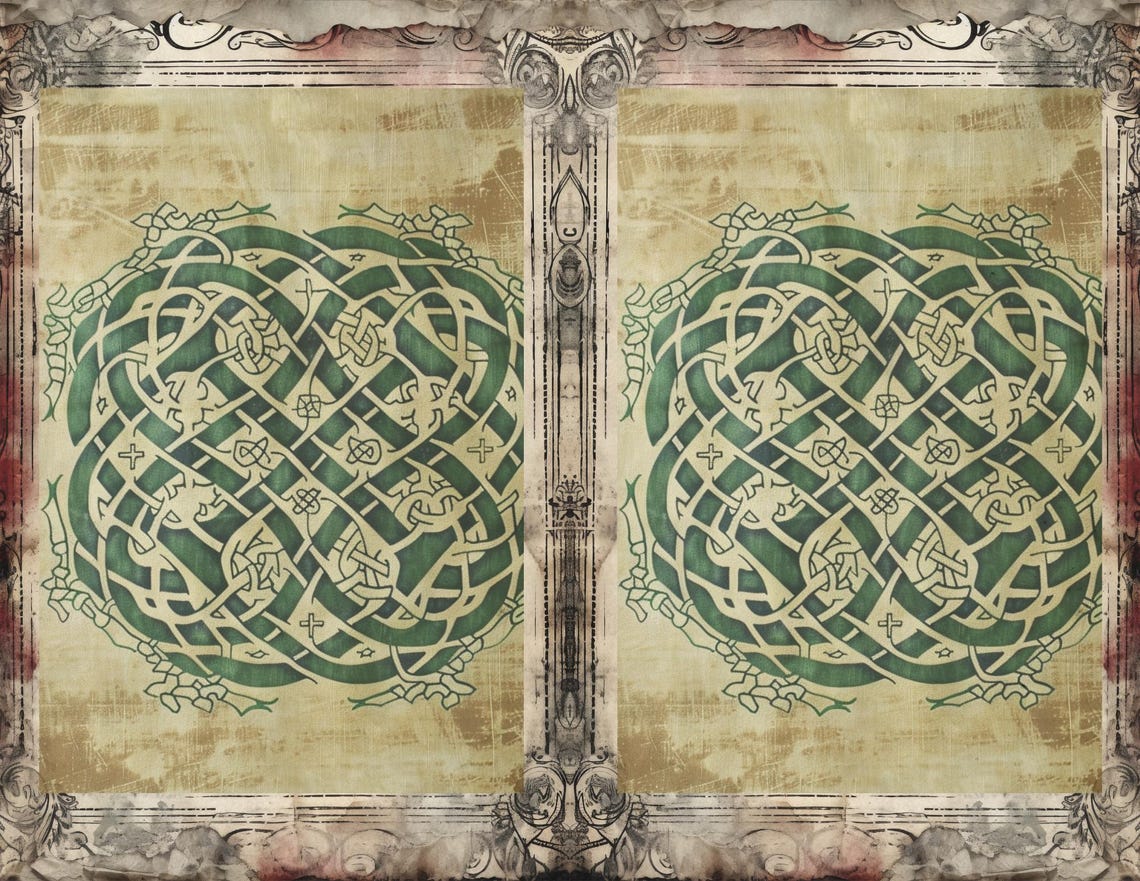 Vintage Celtic Junk Journal Pages,celtic Art,irish Heritage Scrapbook ...