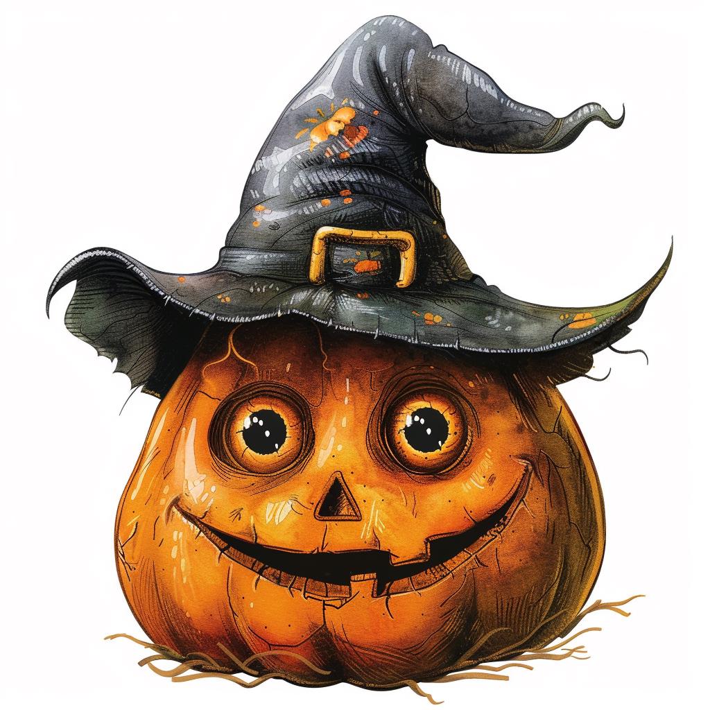 Halloween Clip Art Set – Witches, Pumpkins, DIY (300 Dpi) - Etsy