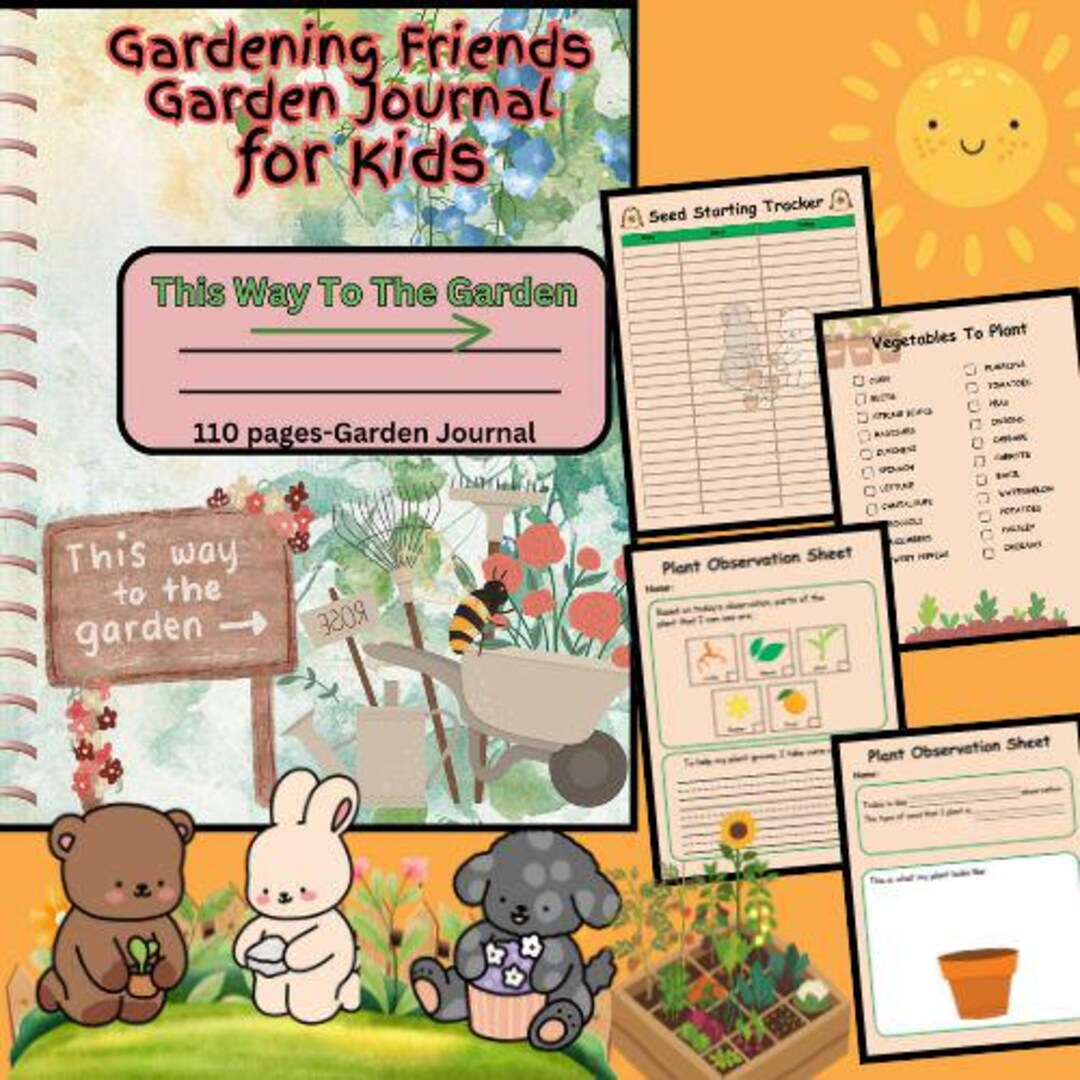 Garden Journal for Kids, STEM Learning, Planting Prompts (62 Pages) - Etsy