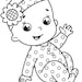 Cute Baby Coloring Pages - Prek-1st Grade-simple Easy Coloring Pages ...