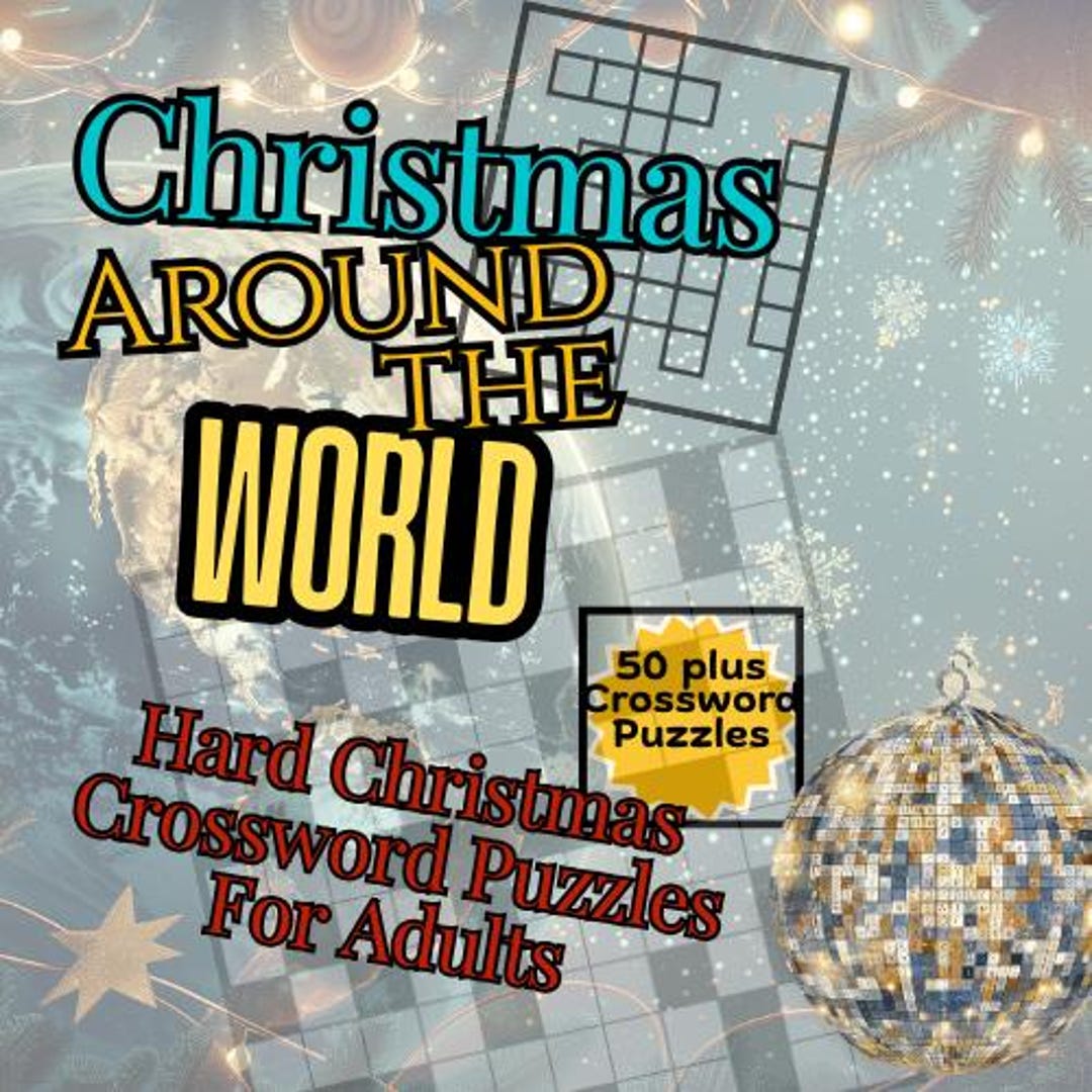 Christmas Around the World Crossword Puzzle Book for Adult, Holiday ...
