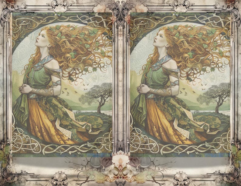 Vintage Celtic Junk Journal Pages,celtic Art,irish Heritage Scrapbook ...