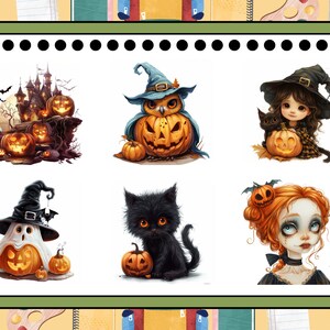 Halloween Clip Art- SET1-300 Dpi,witches,pumpkins,everything Halloween ...