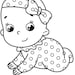 Cute Baby Coloring Pages - Prek-1st Grade-simple Easy Coloring Pages ...