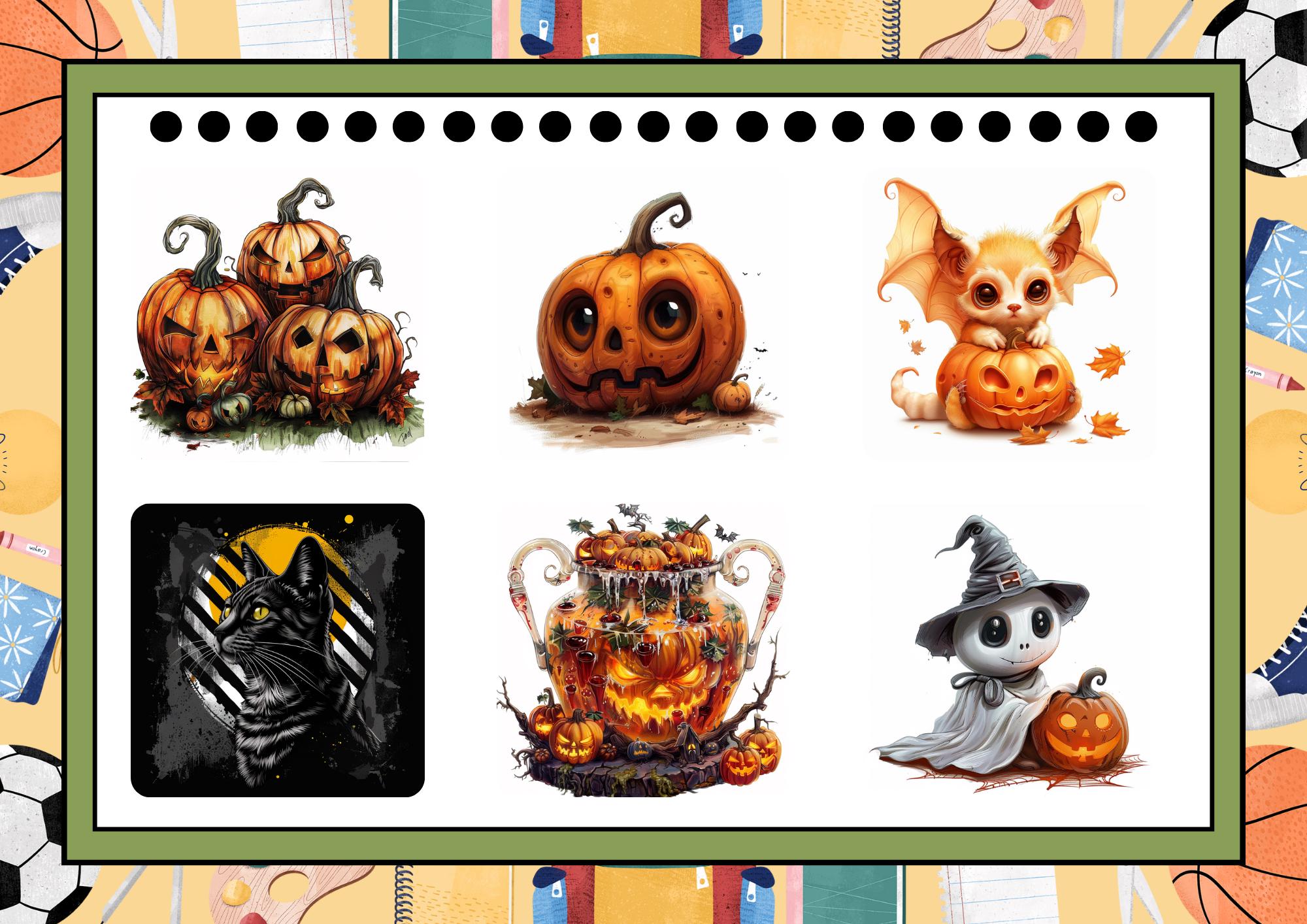 Halloween Clip Art- SET7-300 Dpi,witches,pumpkins,everything Halloween ...