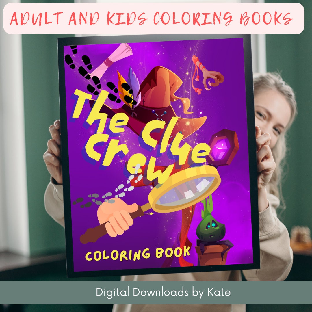 The Clue Crew - Coloring Book for Kids. Detective, Clues, Coloring Fun ...
