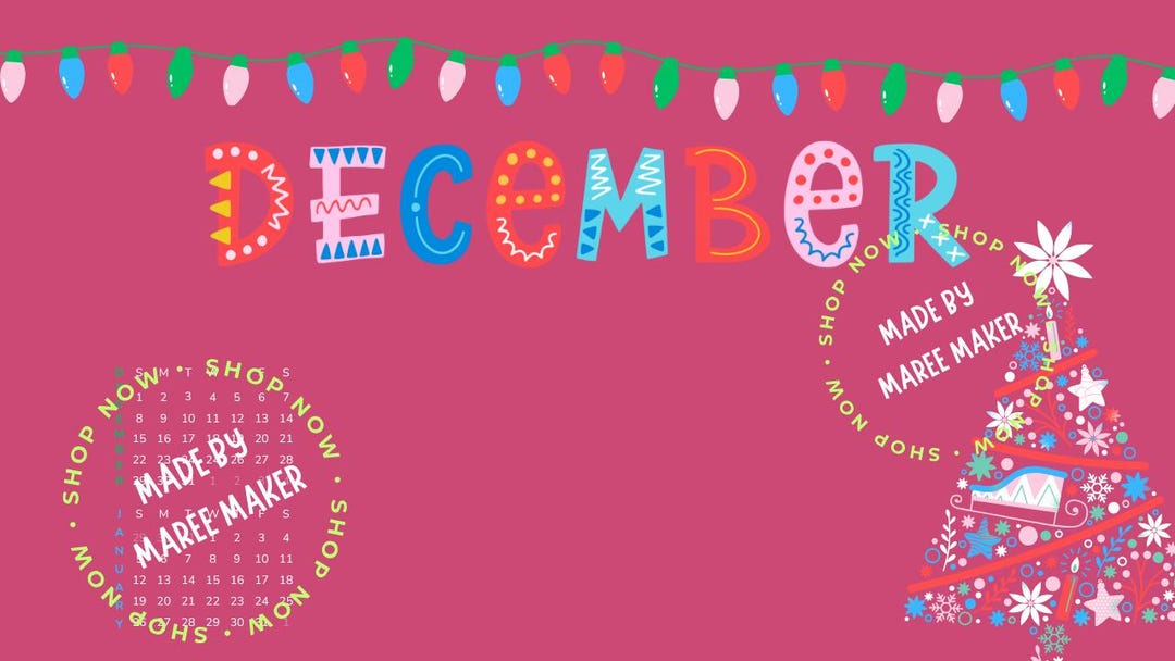 Pink December Wallpaper - Etsy