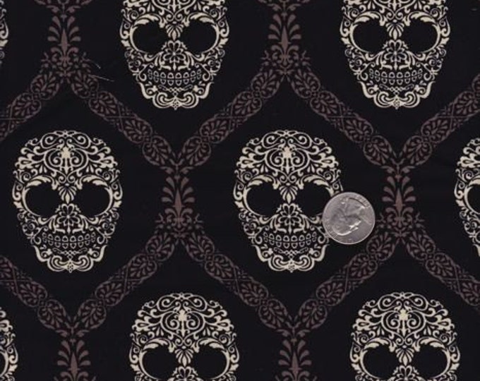 NEW One Yard Skull Damask in Mud Michael Miller Cotton Quilt Fabric - Etsy