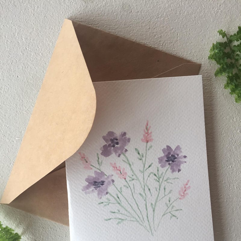 Hand Painted Note Cards - Etsy