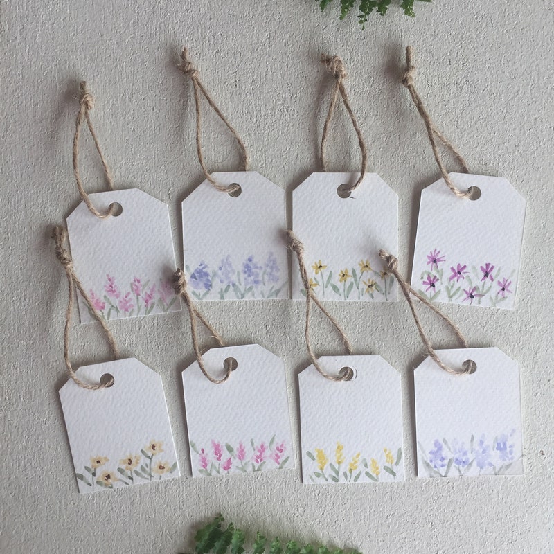 Hand Painted Tags - Etsy