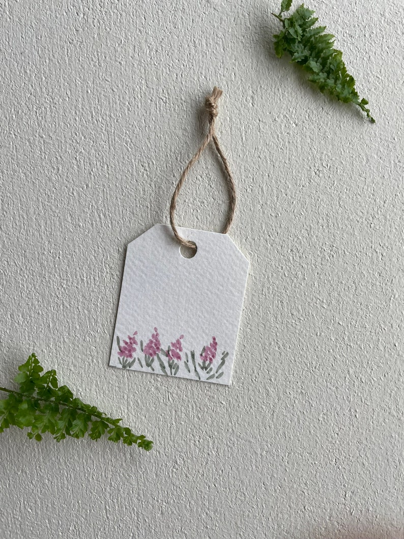 Handmade Pink Floral Watercolor Gift Tags - Set of 4 Wedding Gift - Etsy
