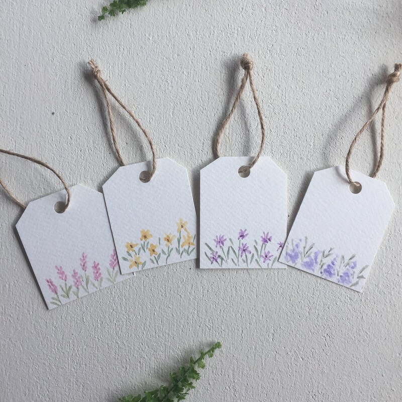 Hand Painted Tags - Etsy