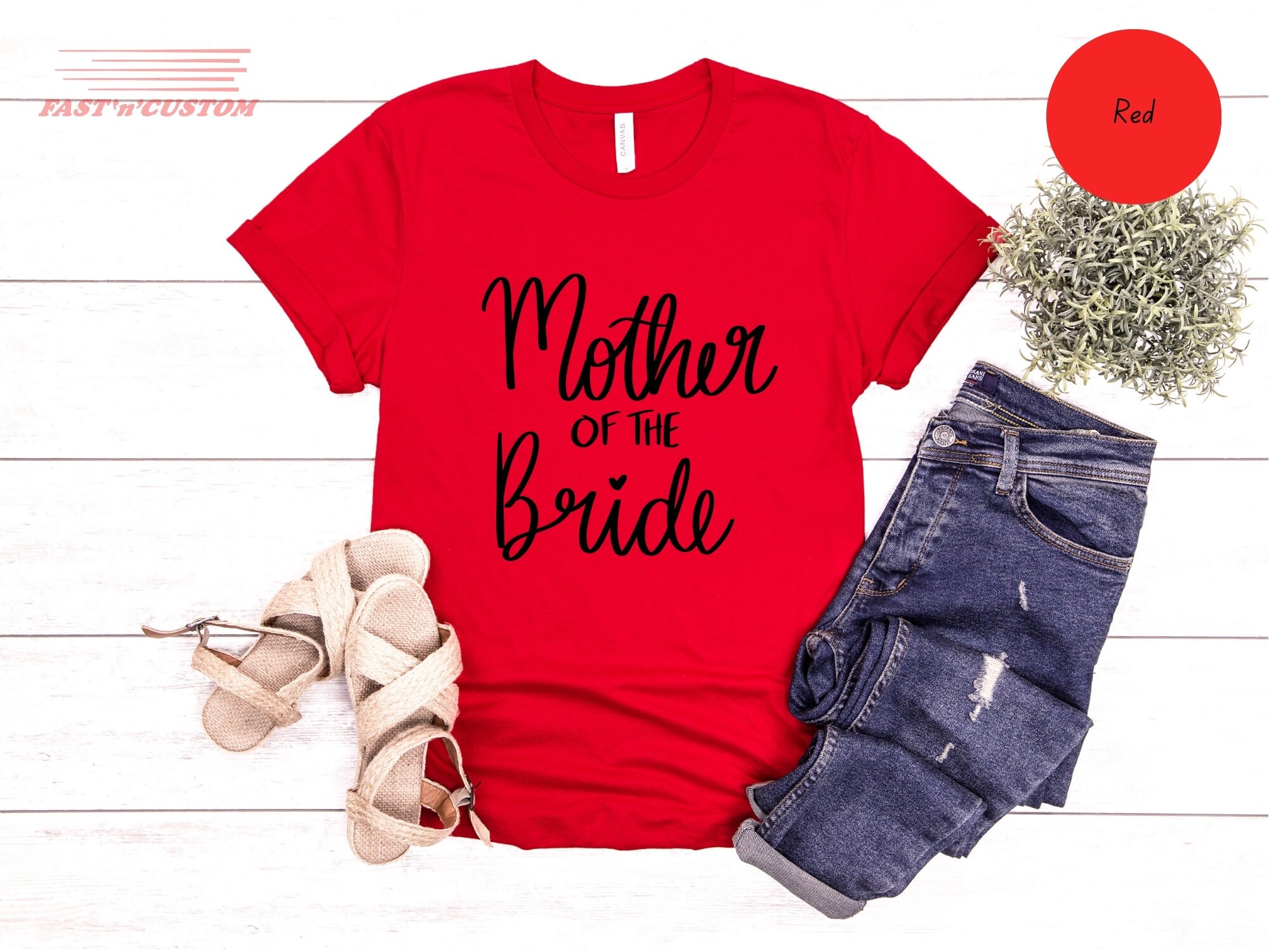 Mother of the Bride T-shirt, Wedding Shirt, Mother T-shirt, Bridal ...