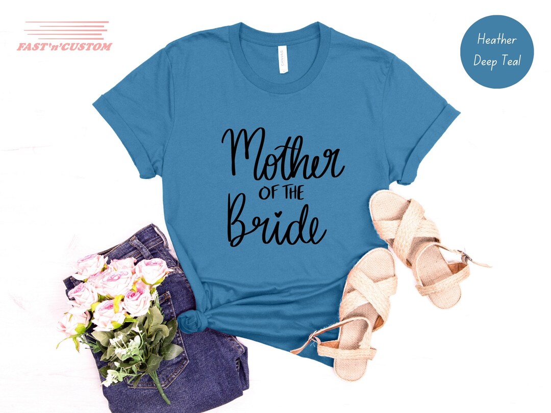 Mother of the Bride T-shirt, Wedding Shirt, Mother T-shirt, Bridal ...