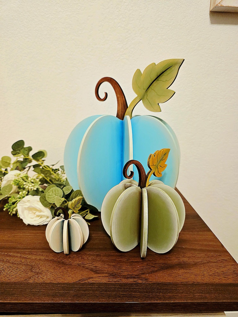3D Pumpkin Laser Cut File SVG, DXF - Fall Decor Glowforge - Etsy