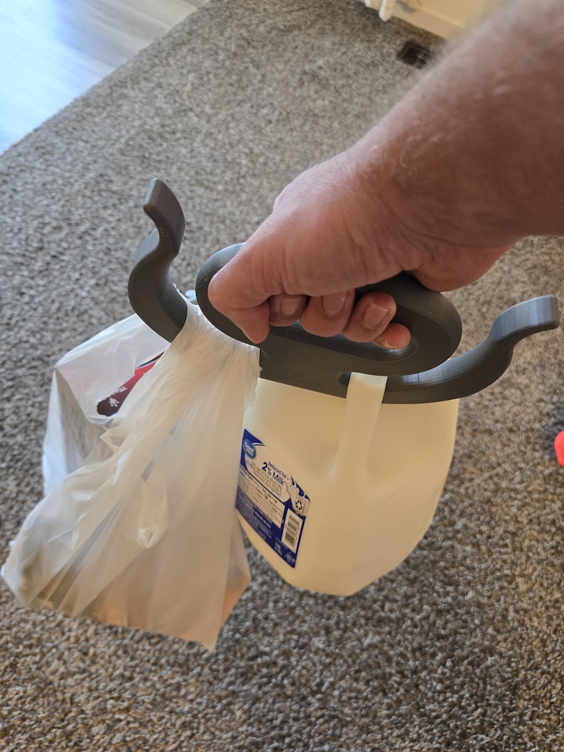 Grocery Bag Grabber STL File: Heavy Duty 3D Print Carrier (digital ...