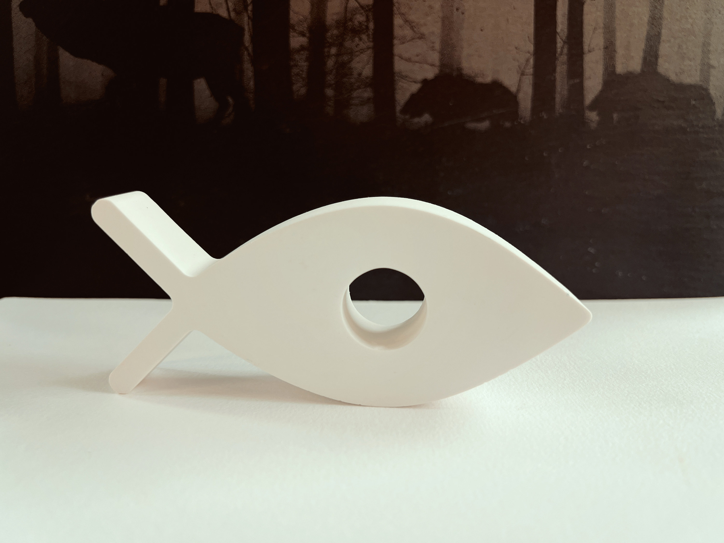 Plaster Fish for Communion: Hand-cast Artwork for a Charming Decoration ...