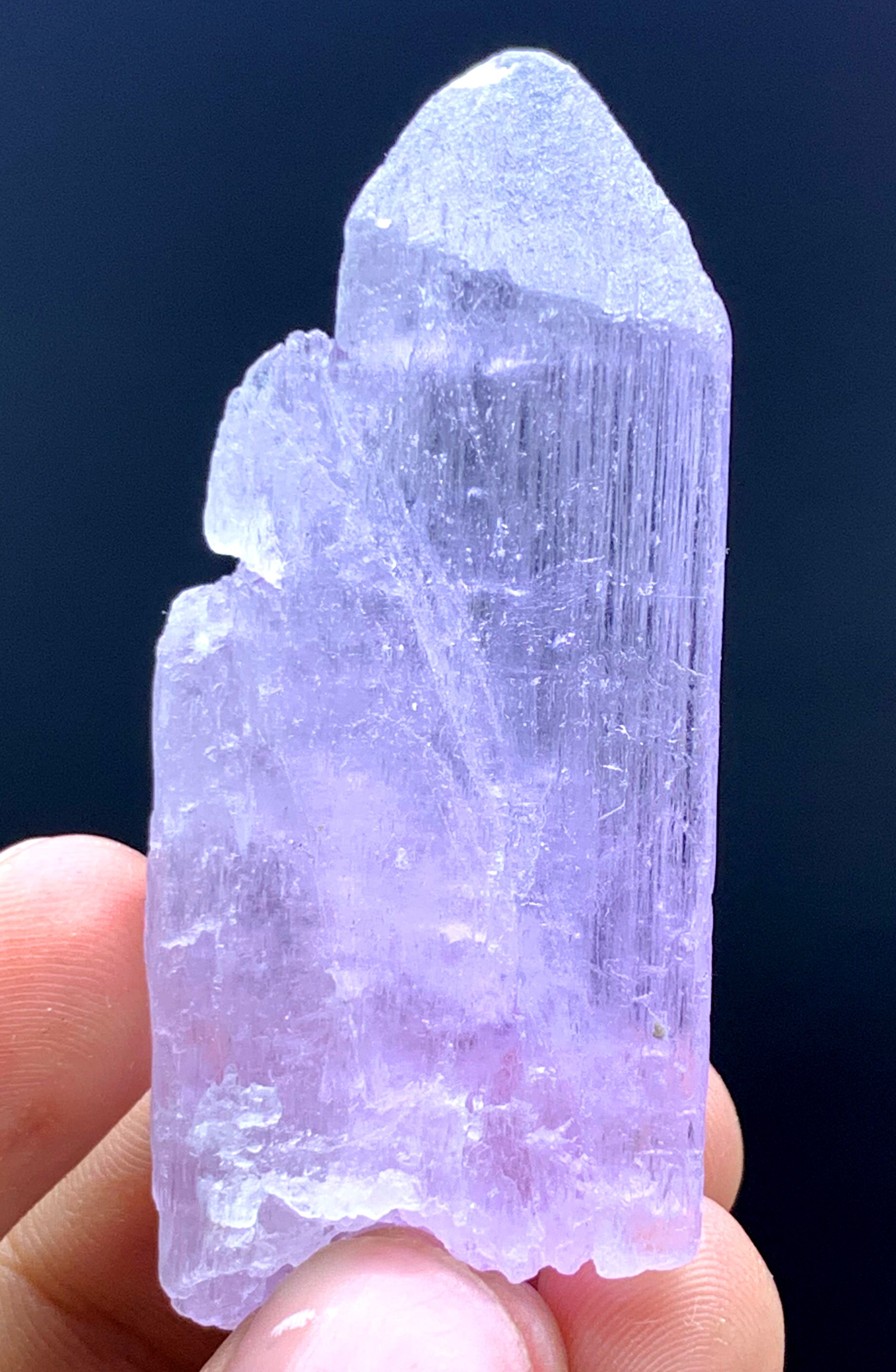 V Shape Terminated Pink Kunzite Crystal, Kunzite Mineral, Kunzite ...