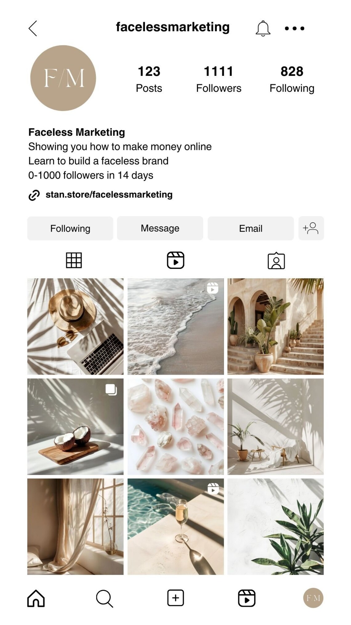 Aesthetic Stock Photo for Faceless Reels, Instagram Faceless Digital ...