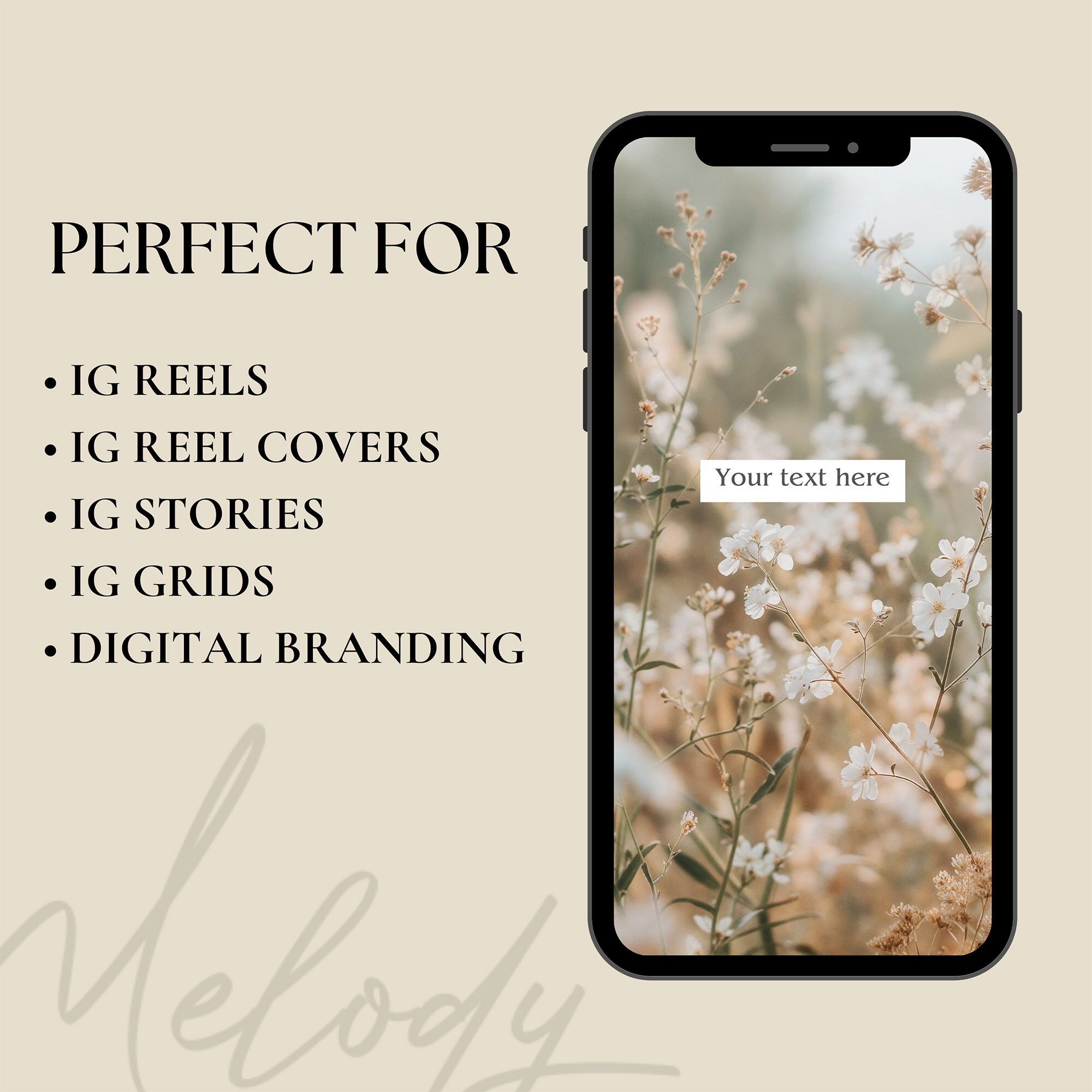 Neutral Aesthetic Stock Photo for Faceless Digital Marketing Instagram ...