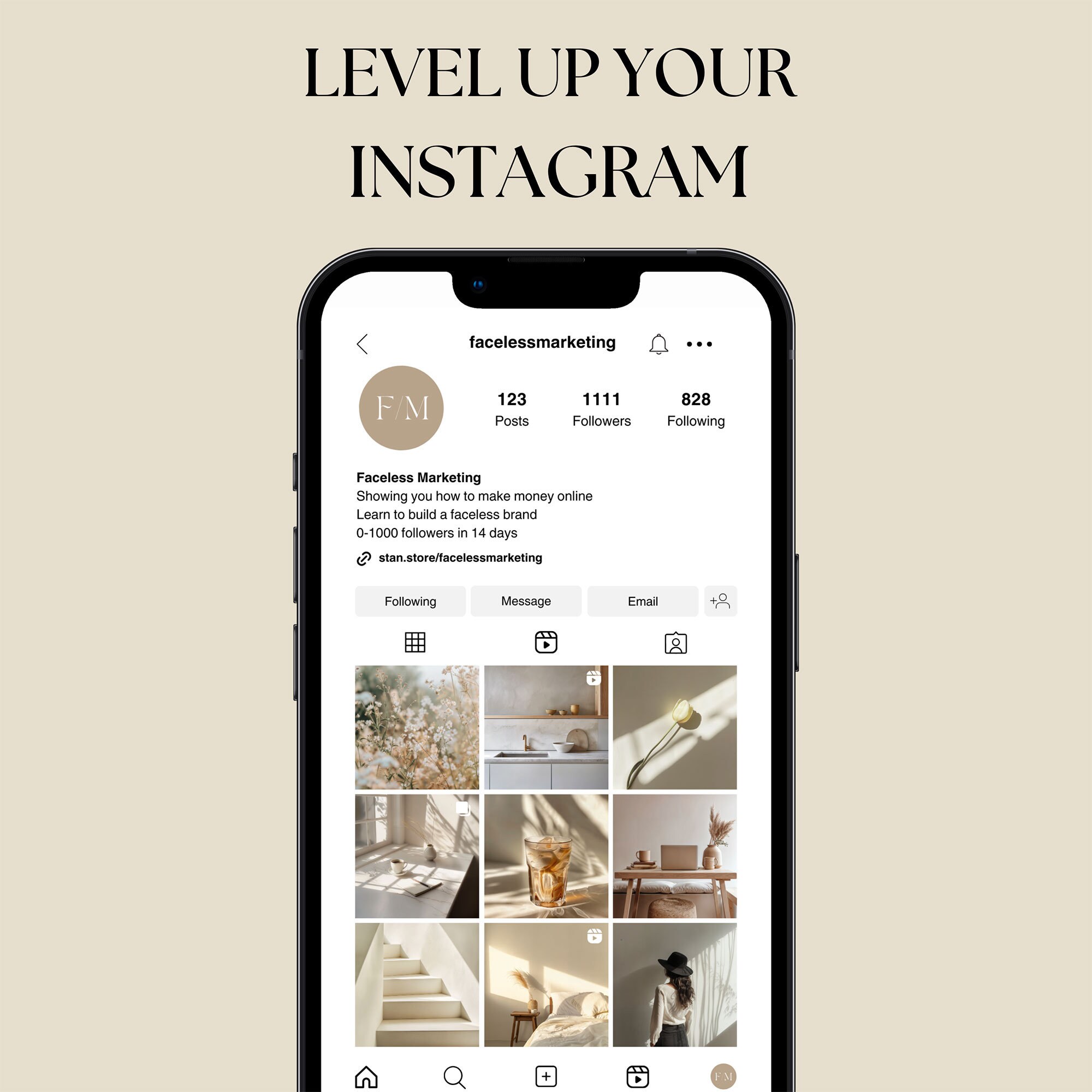 Aesthetic Stock Photo for Faceless Digital Marketing Neutral Faceless ...