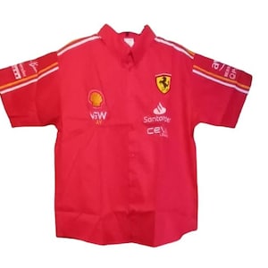 Ferrari F1 Scuderia Shell Racing 2024 Team Button Down Shirt 2X - Etsy