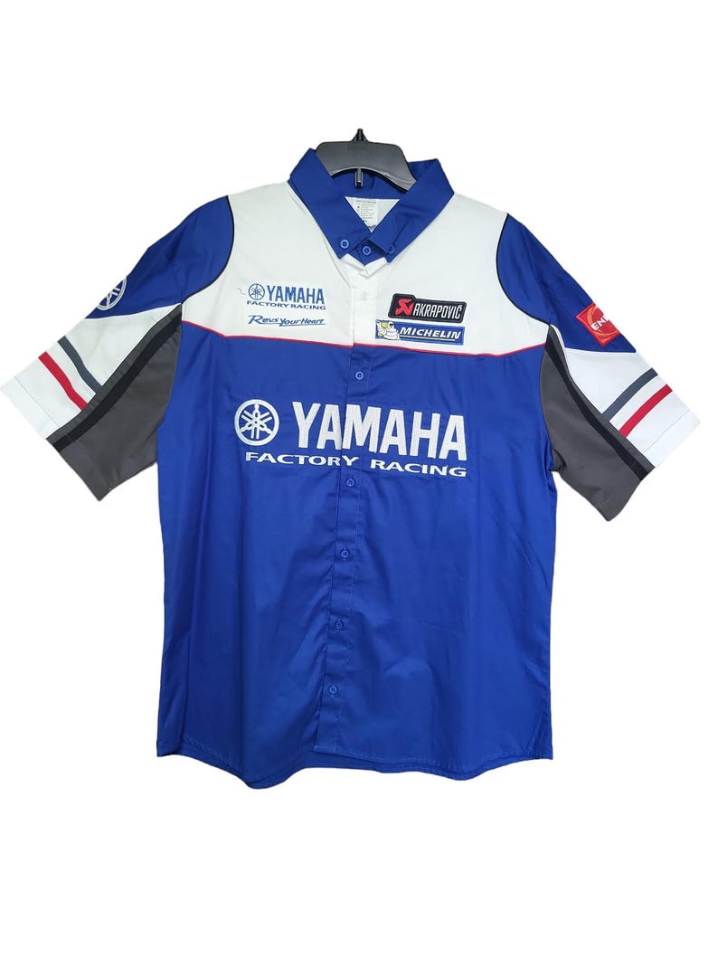 Yamaha Motorcycle Chopper White / Blue XL - Etsy