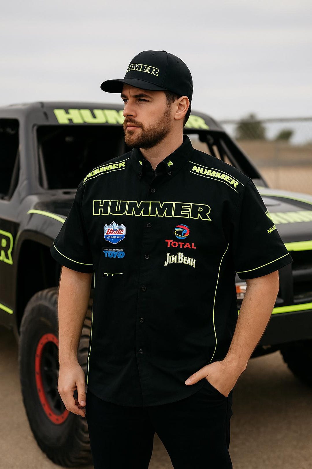 Hummer Scuderia Racing Team Toyo Button Shirt - XL - Etsy