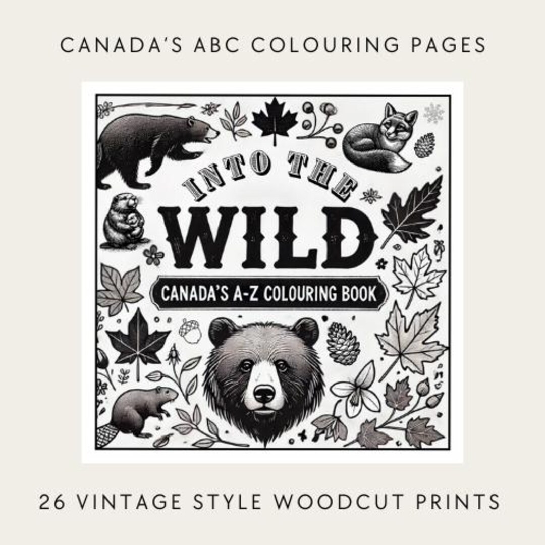 Canadian Wildlife ABC Colouring Book, Printable ABC Colouring Pages ...