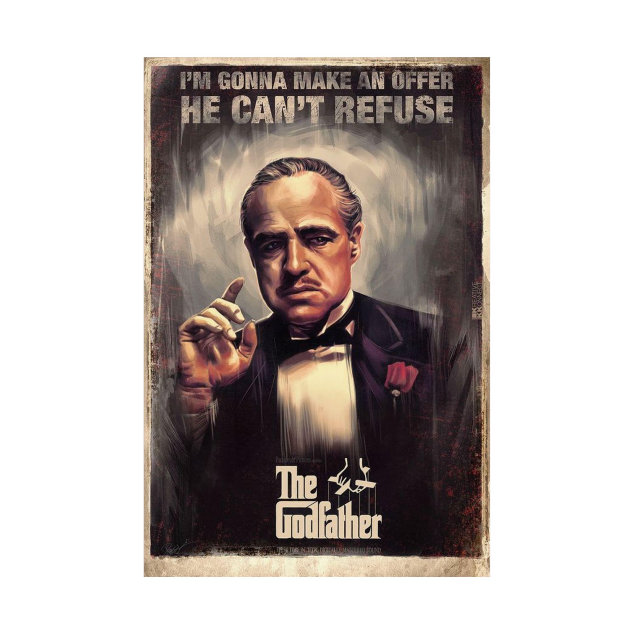 The Godfather Poster Wall Art - Etsy