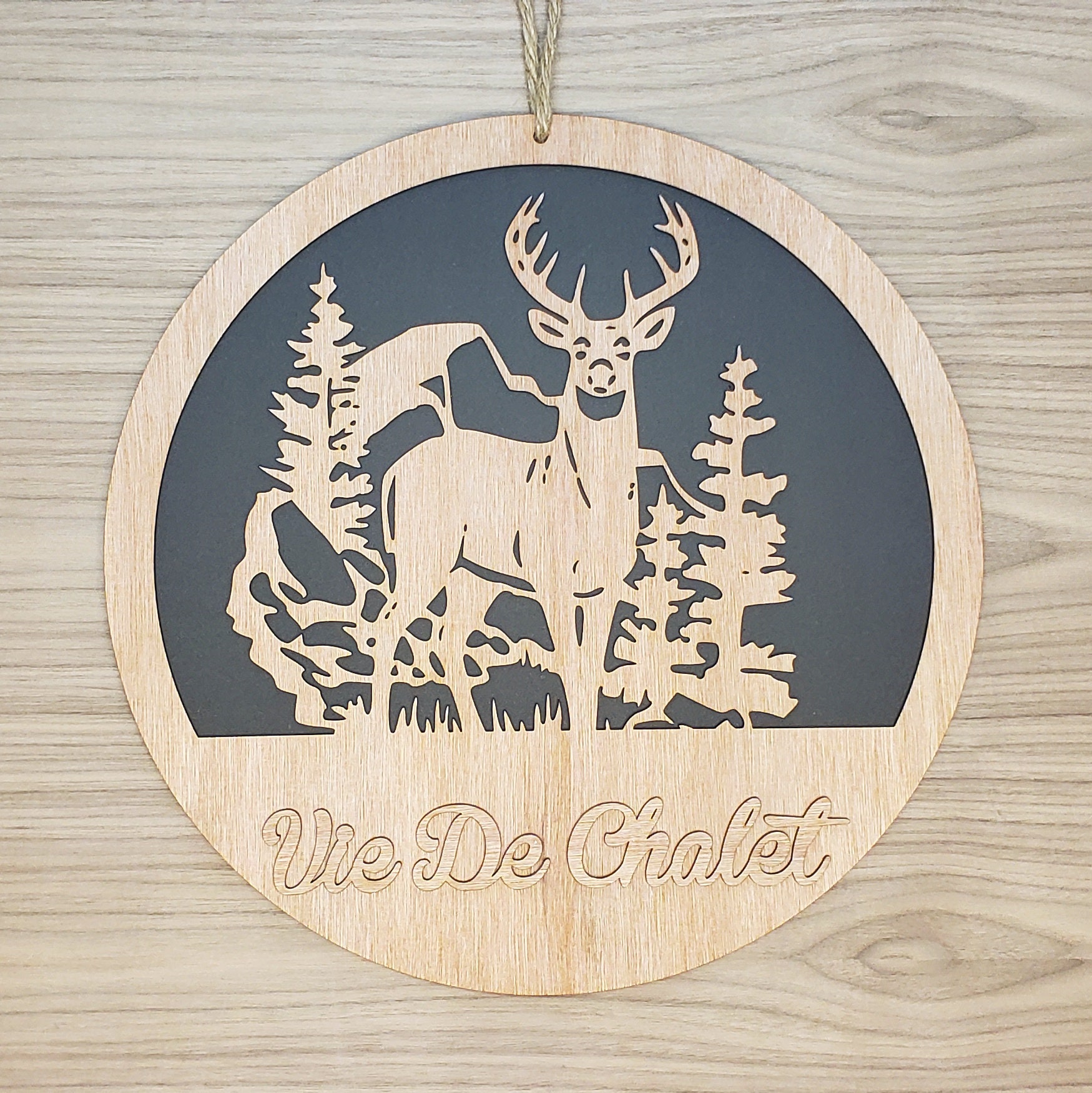 Forest Deer SVG File - Majestic Wildlife Scene for Laser Cutting ...
