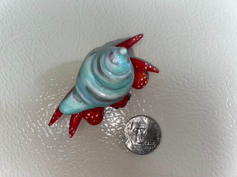 Hermit Crab Magnet Polymer Clay, Gloss Finish, Heavy Duty Fridge ...