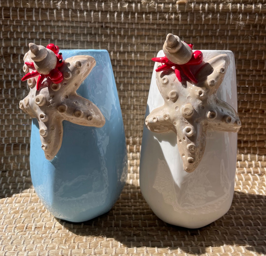 Hermit Crab Vase | Coastal Vase | Nautical Vase | Bud Vase | Plant ...