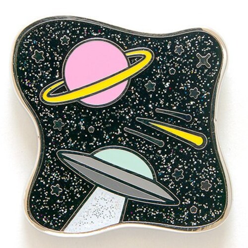 Space Enamel Lapel Pin | Etsy