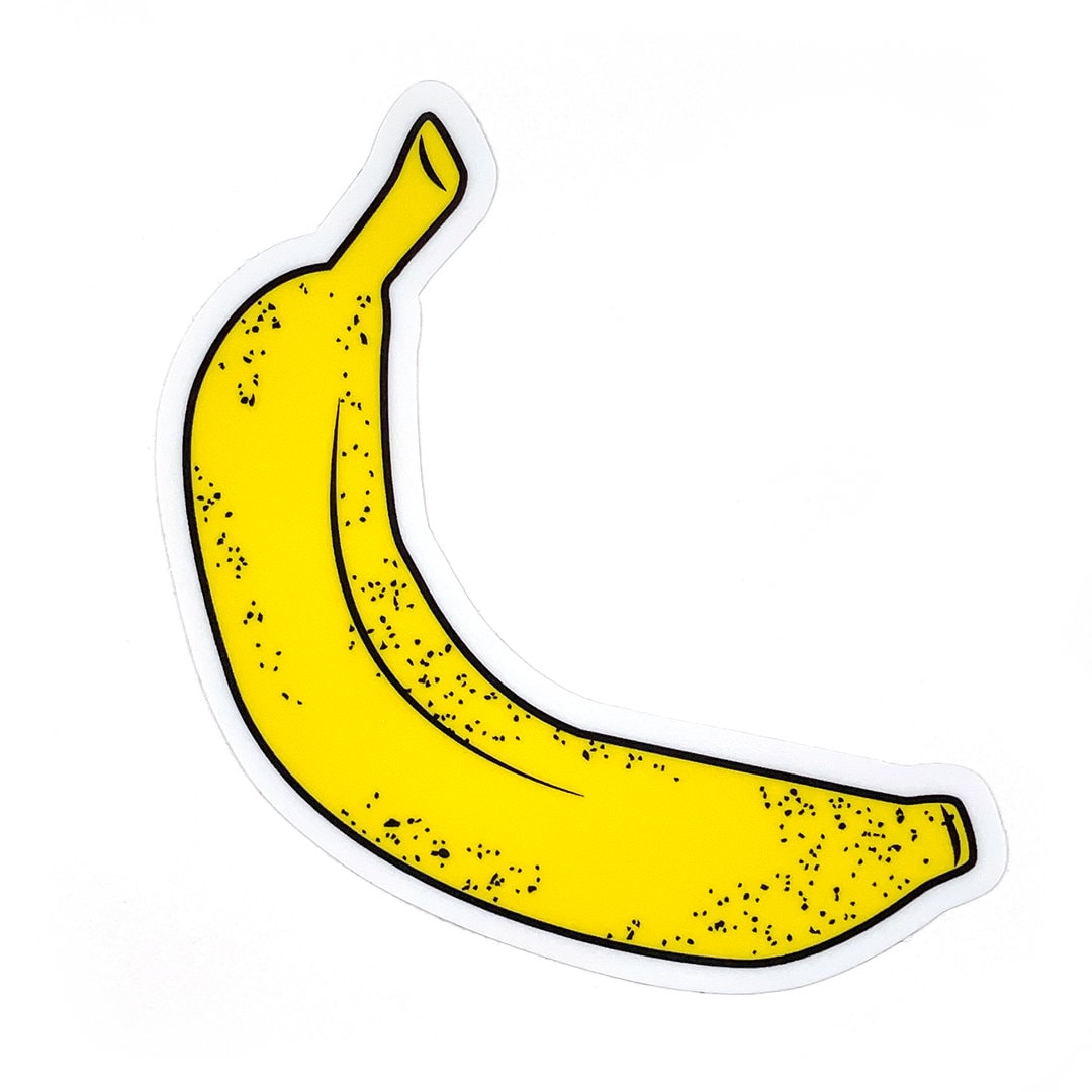 Yellow Banana Sticker - Waterproof Vinyl Decal - Etsy