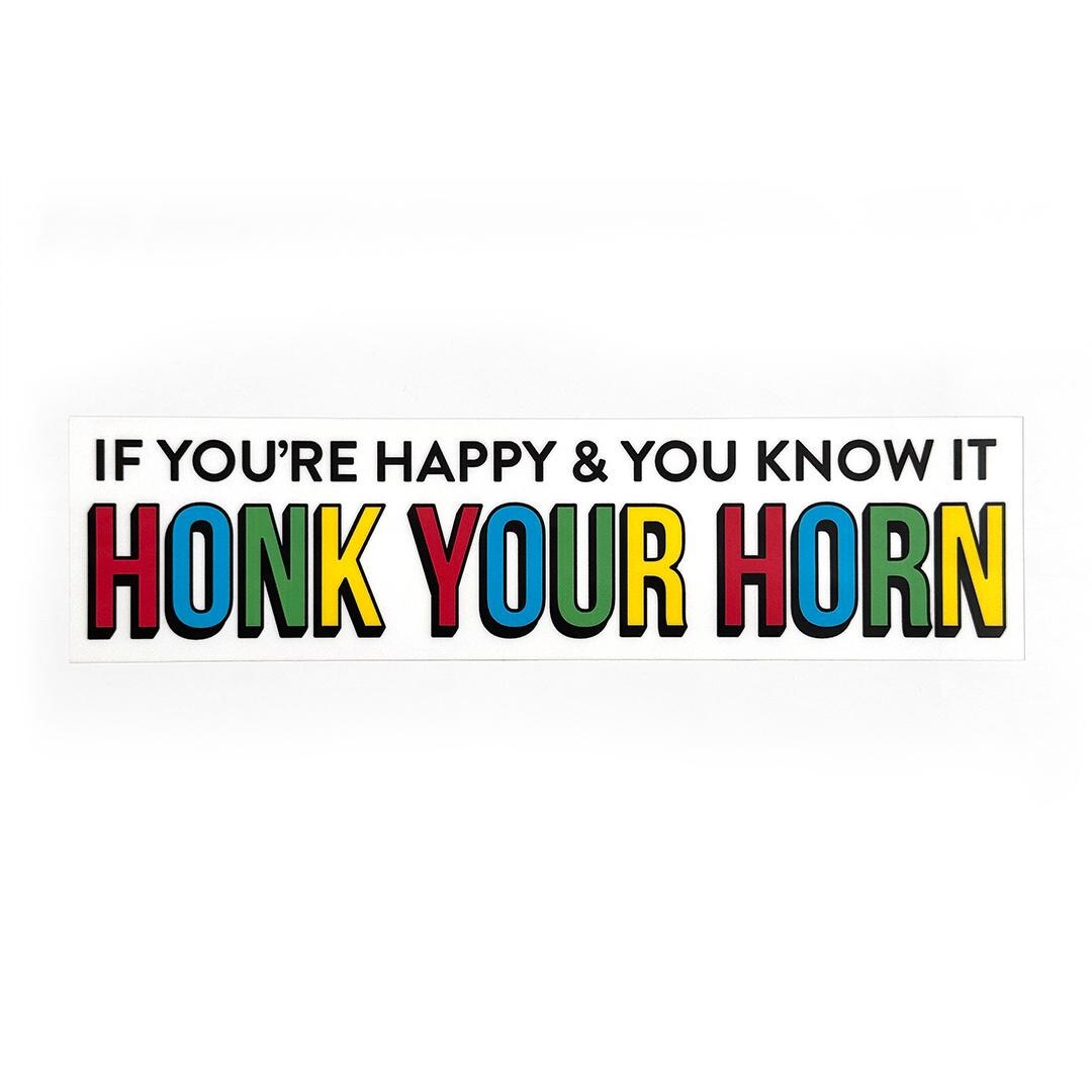 Happy Bumper Sticker - Etsy