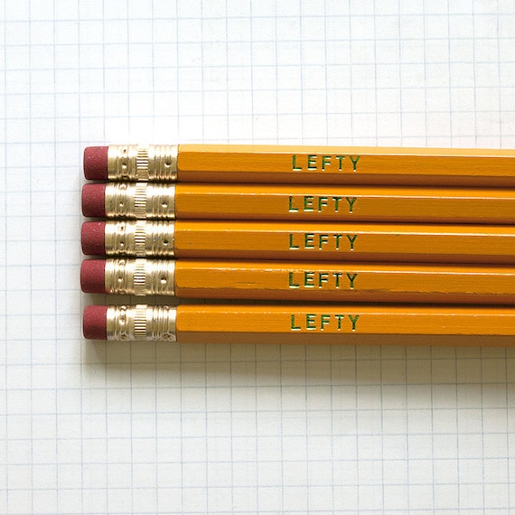 Left handed Pencils Etsy Hong Kong
